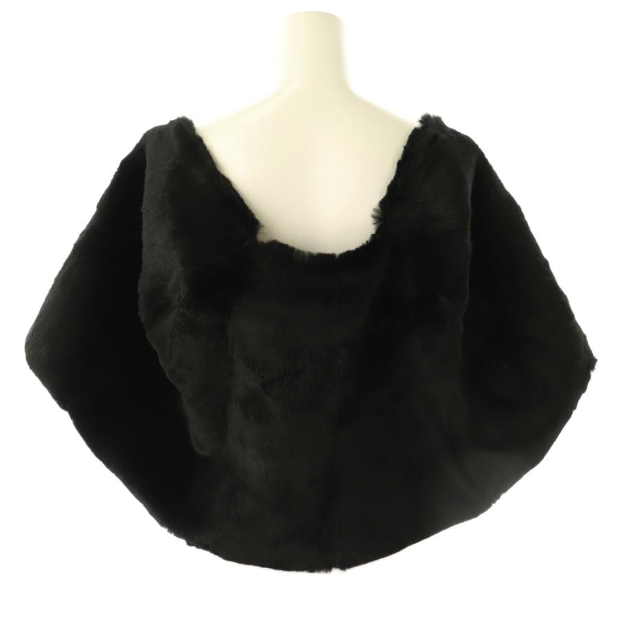 【中古】メゾンマルジェラ 1 Maison Margiela 1 ラビットファー ケープ ボレロ 40 ブラック /HK ■OS ■SH レディース メゾンマルジェラ 1 Maison Margiela ラビットファー ケープ ボレロ 40
