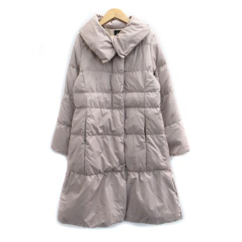 ドゥエセイ due sei ダウンコート ロング丈 ビッグカラー 11AR ベージュ /MS3 レディース : ブランド古着販売のベクトル - 通販 - Yahoo!ショッピング