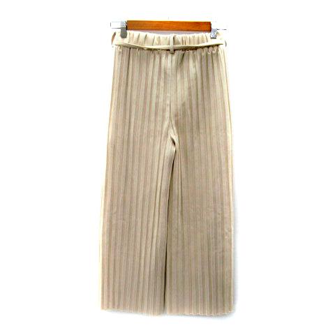 コエ koe ワイドパンツ プリーツ ロング丈 無地 リボン M アイボリー /SY23 レディース : ブランド古着販売のベクトル - 通販 ...