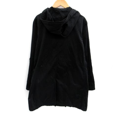 BLACK BY MOUSSY ブラック バイ マウジー by moussy ジャケット ロング丈 フード付き ダブルジップ 2 黒 ...