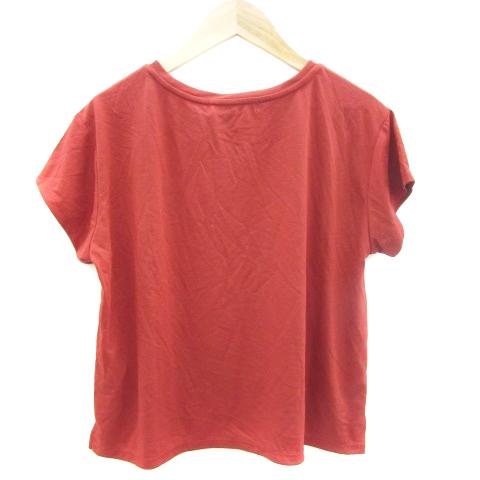 未使用品 アズールバイマウジー AZUL by moussy AZUL basic Tシャツ カットソー 半袖 ラウンドネック S レッド 赤 /YM32 レディース : 171 ...