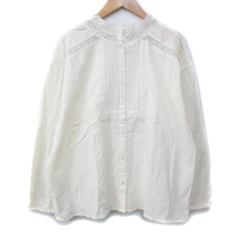 サマンサモスモス SM2 シャツ ブラウス 長袖 バンドカラー レース F アイボリー /FF18 レディース : 171-902411080223 : ブランド古着販売のベクトル - 通販 ...