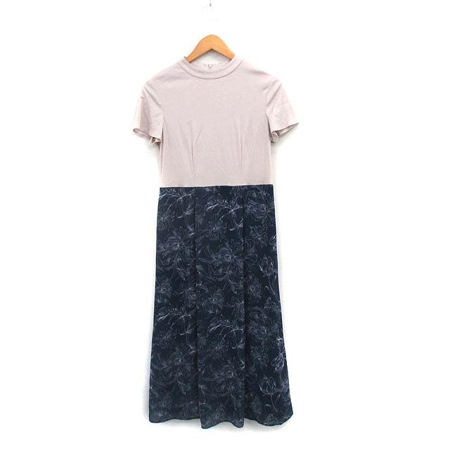 クードシャンス CdeC COUP DE CHANCE ワンピース 半袖 ロング 切替 コットン 花柄 40 ベージュ /KT22 レディース : ブランド古着販売のベクトル - 通販 ...