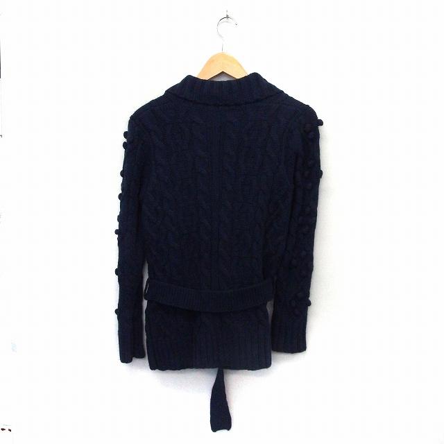 デイシー deicy カーディガン ニット ベルト ケーブル編み F ネイビー /ST26 レディース : ブランド古着販売のベクトル - 通販 - Yahoo!ショッピング