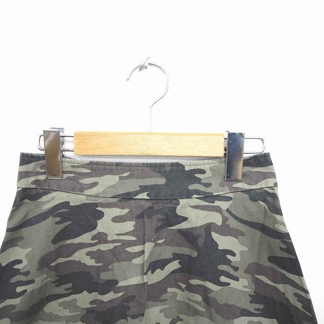 ing（イング） INGNI スカート ギャザー フレア ミニ 迷彩 カモフラ