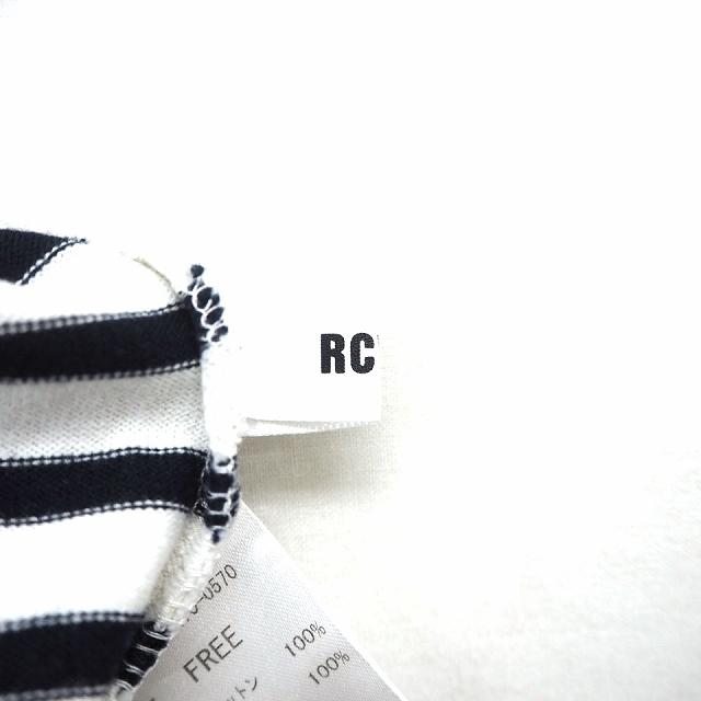 ロデオクラウンズワイドボウル RODEO CROWNS WIDE BOWL RCWB Tシャツ カットソー ニット リブ ボーダー 丸首 長袖 コットン 綿 F 紺 : 172 ...