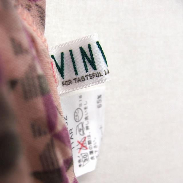 バンベール VINVERT Tシャツ カットソー 透け感 総柄 七分袖 丸首 11AR ピンクベージュ /HT31 レディース : ブランド古着販売のベクトル - 通販 - Yahoo!ショッピング