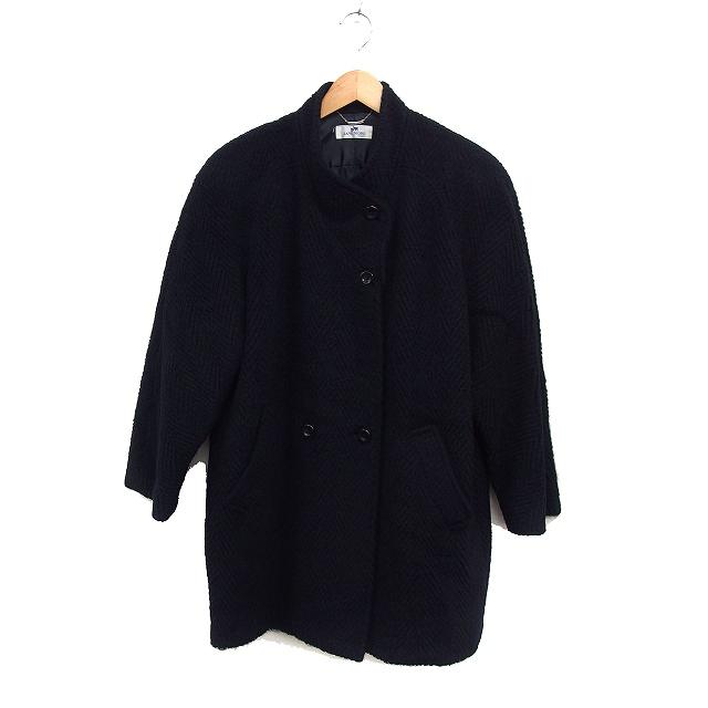 ジェーンモア JANE MORE スタンドカラー コート アウター ミドル丈 起毛 ウール 9 ブラック 黒 /FT13 レディース : ブランド古着販売のベクトル - 通販 - Yahoo ...