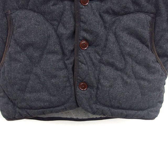 シンプリシテェ SIMPLICITE PLUS 中綿 ベスト アウター フード キルティング ウール混 ベルト 40 チャコールグレー /NT1 メンズ : ブランド古着販売のベクトル ...