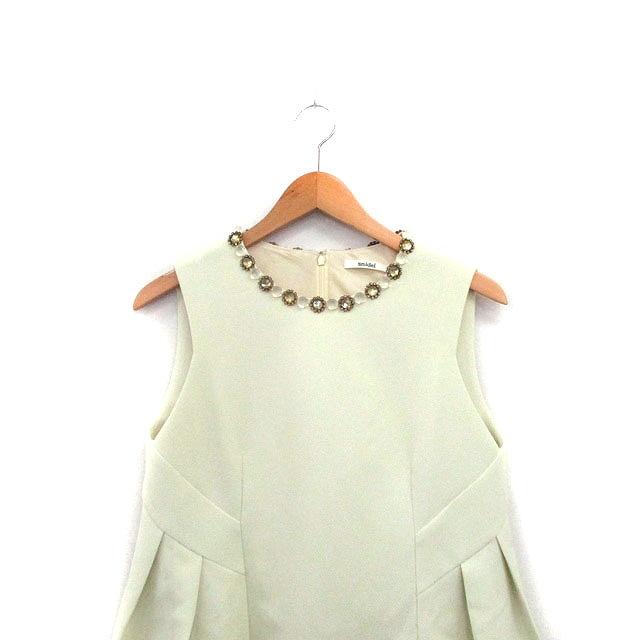 SNIDEL スナイデル Aライン ワンピース ミニ ノースリーブ シンプル 0 イエロー 黄 /KT6 レディース : ブランド古着販売のベクトル - 通販 - Yahoo!ショッピング