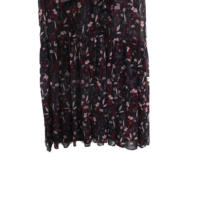 タラジャーモン TARA JARMON ワンピース 半袖 ロング フリル シルク 花