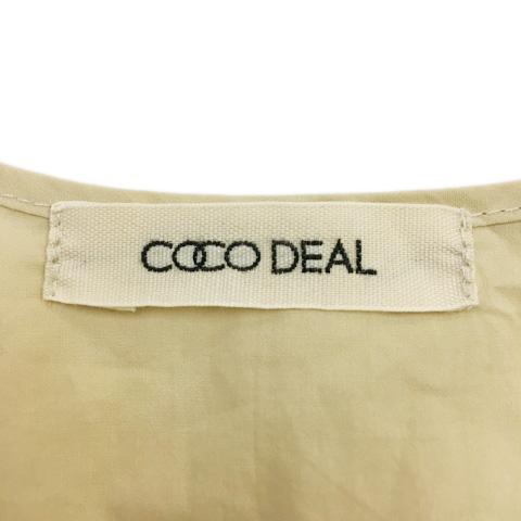 ココディール COCO DEAL チュニック カットソー プルオーバー 無地 ノースリーブ 2 ベージュ レディース : ブランド古着販売のベクトル - 通販 - Yahoo!ショッピング