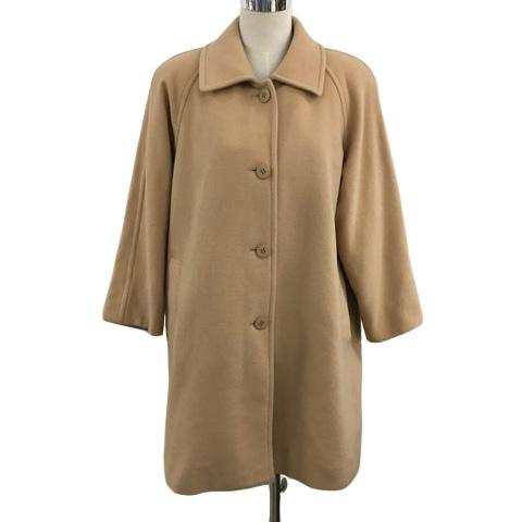 ジェーンモア JANE MORE コート ステンカラー シングル ミドル 無地 ウール 長袖 9 ベージュ レディース : ブランド古着販売のベクトル - 通販 - Yahoo!ショッピング
