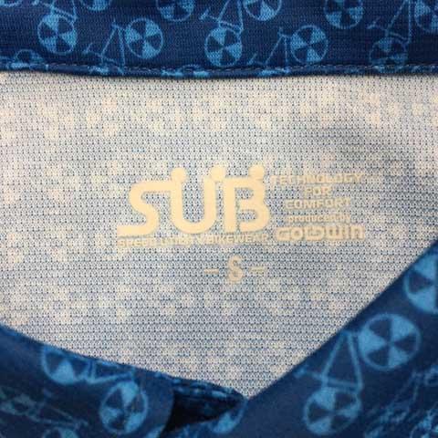 ゴールドウイン GOLDWIN SUB シャツ ボタンダウン サイクルウェア 総柄 半袖 S 青 水色 ブルー ライトブルー メンズ :173-902405070139:ブランド古着販売の ...