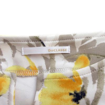 ドゥクラッセ DoCLASSE ワンピース 花柄 キーネック ジャージー 五分袖 M グレー レディース : ブランド古着販売のベクトル - 通販 - Yahoo!ショッピング