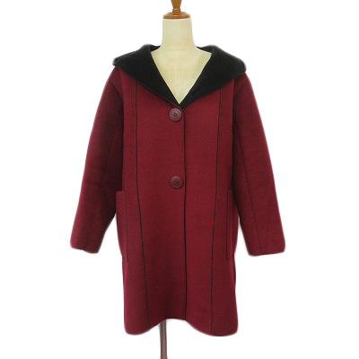 ドゥクラッセ DoCLASSE コート ウールライク フード 9 ボルドー レディース : ブランド古着販売のベクトル - 通販 - Yahoo!ショッピング