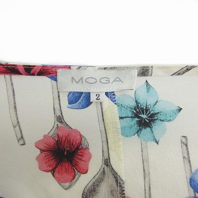 モガ MOGA ワンピース 花柄 シルク 半袖 2 白 レディース : ブランド古着販売のベクトル - 通販 - Yahoo!ショッピング