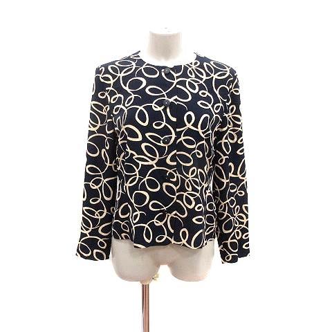 バンベール VINVERT ブラウス シャツ 総柄 長袖 9AR 紺 ネイビー /YK レディース : ブランド古着販売のベクトル - 通販 - Yahoo!ショッピング