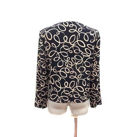 バンベール VINVERT ブラウス シャツ 総柄 長袖 9AR 紺 ネイビー /YK レディース : ブランド古着販売のベクトル - 通販 - Yahoo!ショッピング