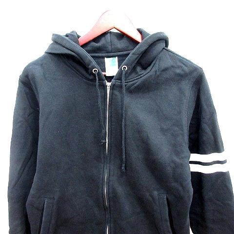 ベースコントロール BASE CONTROL パーカー 長袖 ジップアップ 2 黒 ブラック /RT メンズ : 195 ...