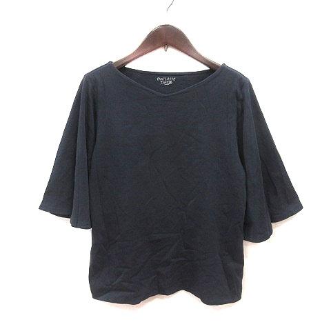 ドゥクラッセ DoCLASSE ドット DoT Tシャツ カットソー Vネック フレアスリーブ 五分袖 M 紺 ネイビー /MS レディース : ブランド古着販売のベクトル - 通販 ...