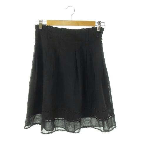 Apuweiser-riche アプワイザーリッシェ スカート フレア ひざ丈 レース ラメ 2 黒 ブラック /AO12 レディース : ブランド古着販売のベクトル - 通販 - Yahoo ...