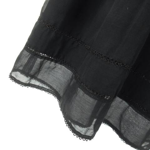 Apuweiser-riche アプワイザーリッシェ スカート フレア ひざ丈 レース ラメ 2 黒 ブラック /AO12 レディース : ブランド古着販売のベクトル - 通販 - Yahoo ...