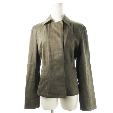 リフレクト Reflect ジャケット ステンカラー ストレッチ 比翼 デニム 40 茶 ブラウン カーキ /CK3 ☆ レディース : 198-902209080003 : ブランド古着販売 ...