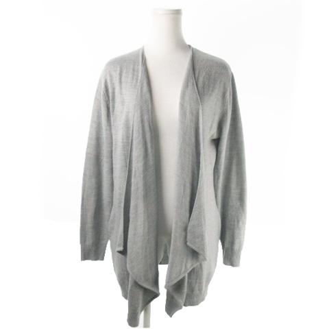 AZUL BY MOUSSY（アズールバイマウジー） AZUL by moussy basic カーディガン ニット トッパー 長袖 M グレー /AO16 レディース : ブランド古着販売の ...