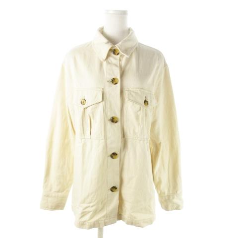 スコットクラブ SCOT CLUB CPO ジャケット シャツ 長袖 オーバーサイズ コットン 38 ベージュ /AO1 レディース ...