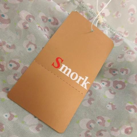 未使用品 スモーク オールインワン コンビネゾン カシュクール 七分袖 パンツ ショート シアー フリル レオパード インナー付 38 緑 ...