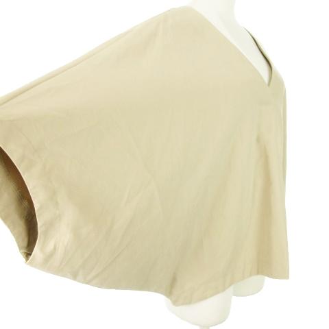 クロシェ CLOCHE ブラウス カットソー Vネック 五分袖 ドルマン タック ゆったり ピーチスキン 2 ベージュ /AH4 ☆ レディース :198-902406110140:ブランド ...