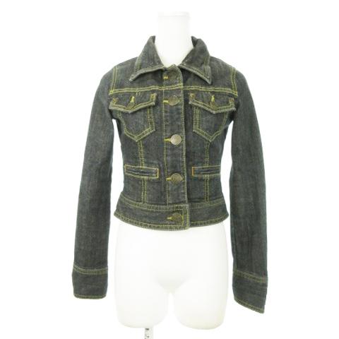 オゾック OZOC ジャケット デニム Gジャン ジージャン ストレッチ ステッチ 38 紺 ネイビー /AH11 レディース : 198-902408050177 : ブランド古着販売の ...