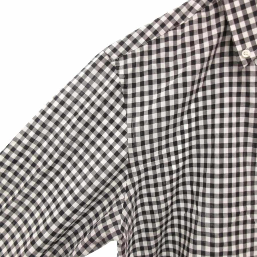 WACKO MARIA（ワコマリア） ×トーマスメイソン BDシャツ L 白 ホワイト 黒 ブラック ギンガムチェック柄 ボタンダウンカラー ...