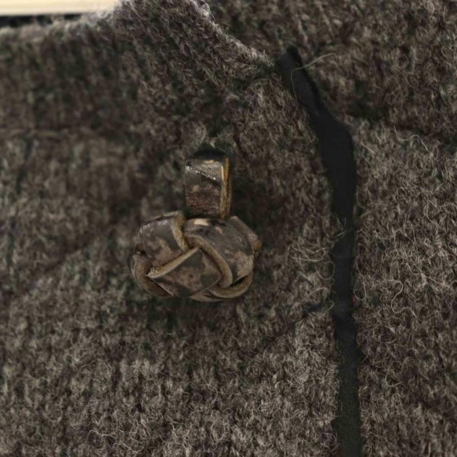 PRADA（プラダ） ニットジャケット ノーカラー スナップボタン