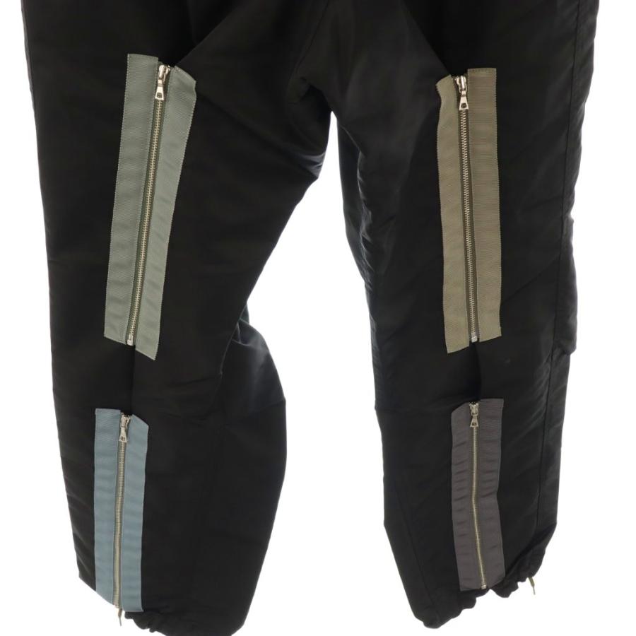 タナカ TANAKA ナイロンパンツ ジップデザイン S ブラック グレー /ES