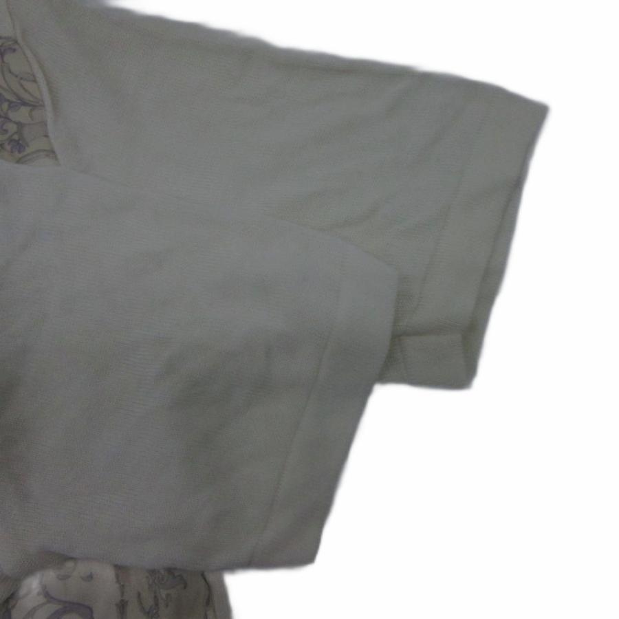 ETRO（エトロ） ニット カットソー 半袖 白 ホワイト ラウンドネック 総柄 /MA5 GY58 レディース : ブランド古着販売の ...