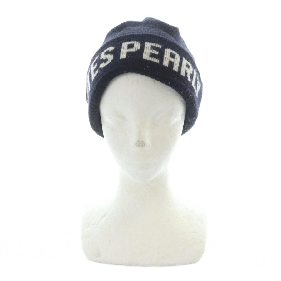 パーリーゲイツ PEARLY GATES ニット帽 帽子 ビーニー ロゴ F 紺 ネイビー /MQ レディース : ブランド古着販売のベクトル ...