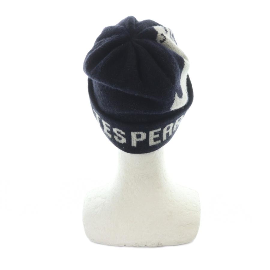 パーリーゲイツ PEARLY GATES ニット帽 帽子 ビーニー ロゴ F 紺 ネイビー /MQ レディース : ブランド古着販売のベクトル ...