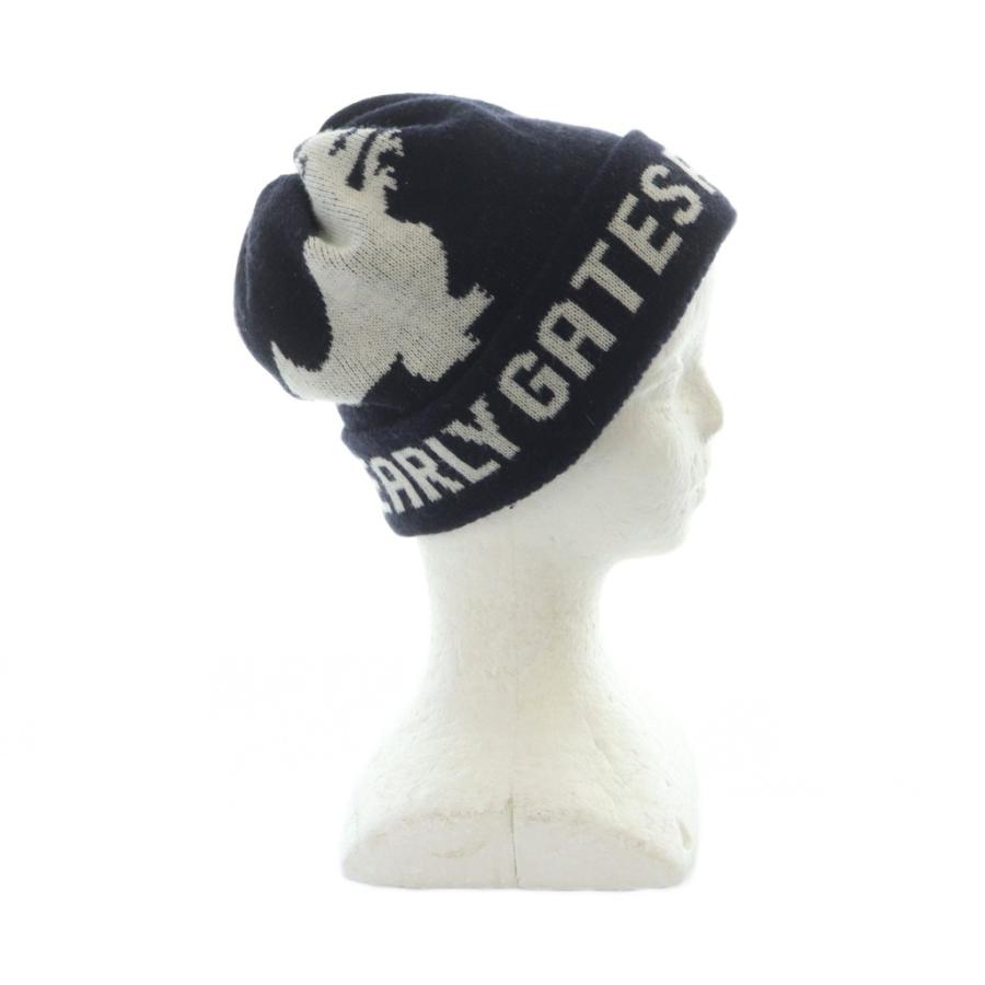 パーリーゲイツ PEARLY GATES ニット帽 帽子 ビーニー ロゴ F 紺 ネイビー /MQ レディース : ブランド古着販売のベクトル ...