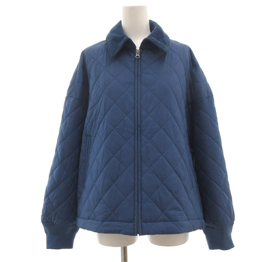 ユニクロ（UNIQLO） :C キルティングジャケット M 紺 ネイビー キルティング 長袖 襟付き /SX GY59 レディース ...