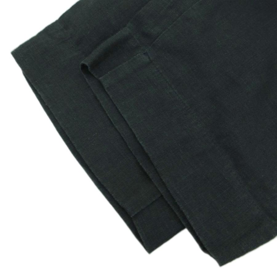 パラスパレス Pallas Palace クロップドパンツ 七分丈 麻 リネン 2 M グリーン PEPT-7253B /SY7 GY58 ...