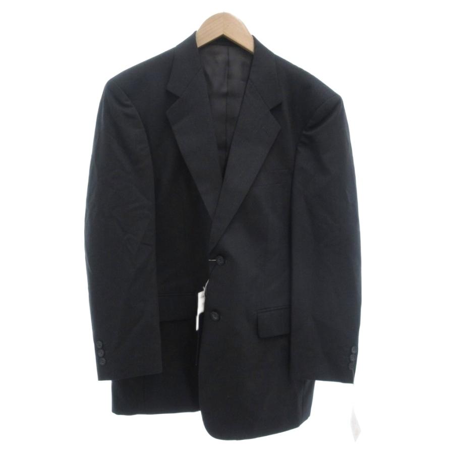未使用品 ファリアーニ Fariani タグ付き セットアップ スーツ テーラードジャケット パンツ AB5 総裏地 シングル 黒 ブラック ...