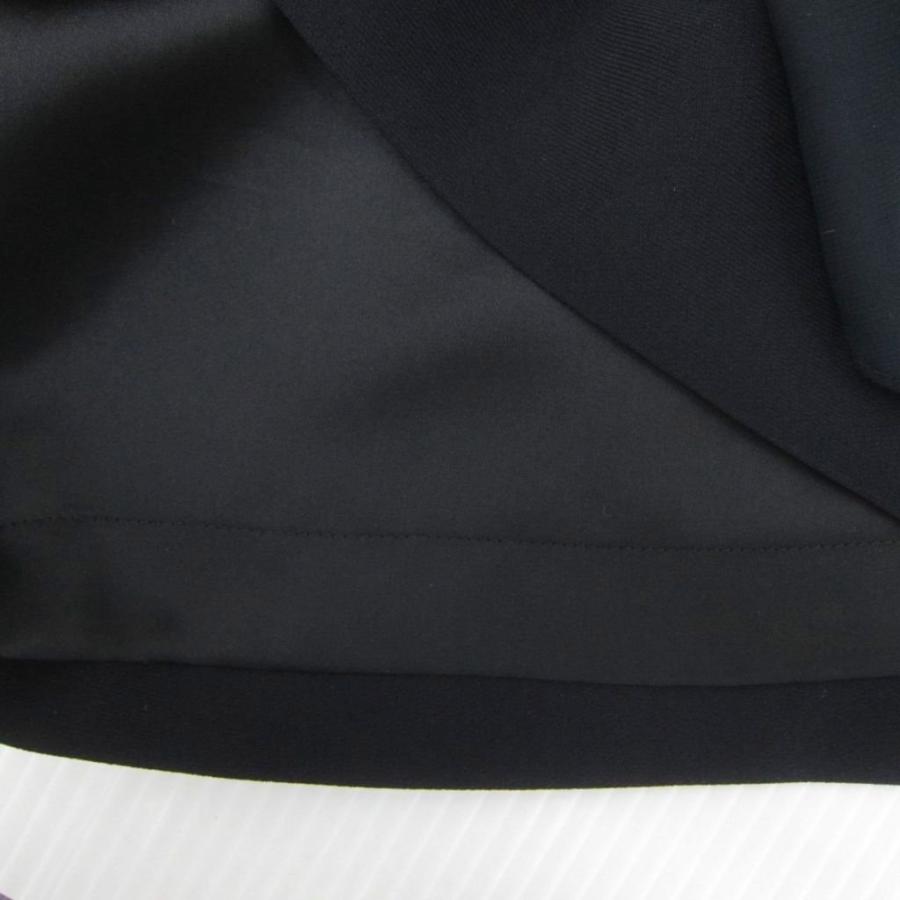 ミス アシダ miss ashida ワンピース ミモレ丈 7 紺 カシュクール ノースリーブ ラップデザイン /SY19 GY61 ...