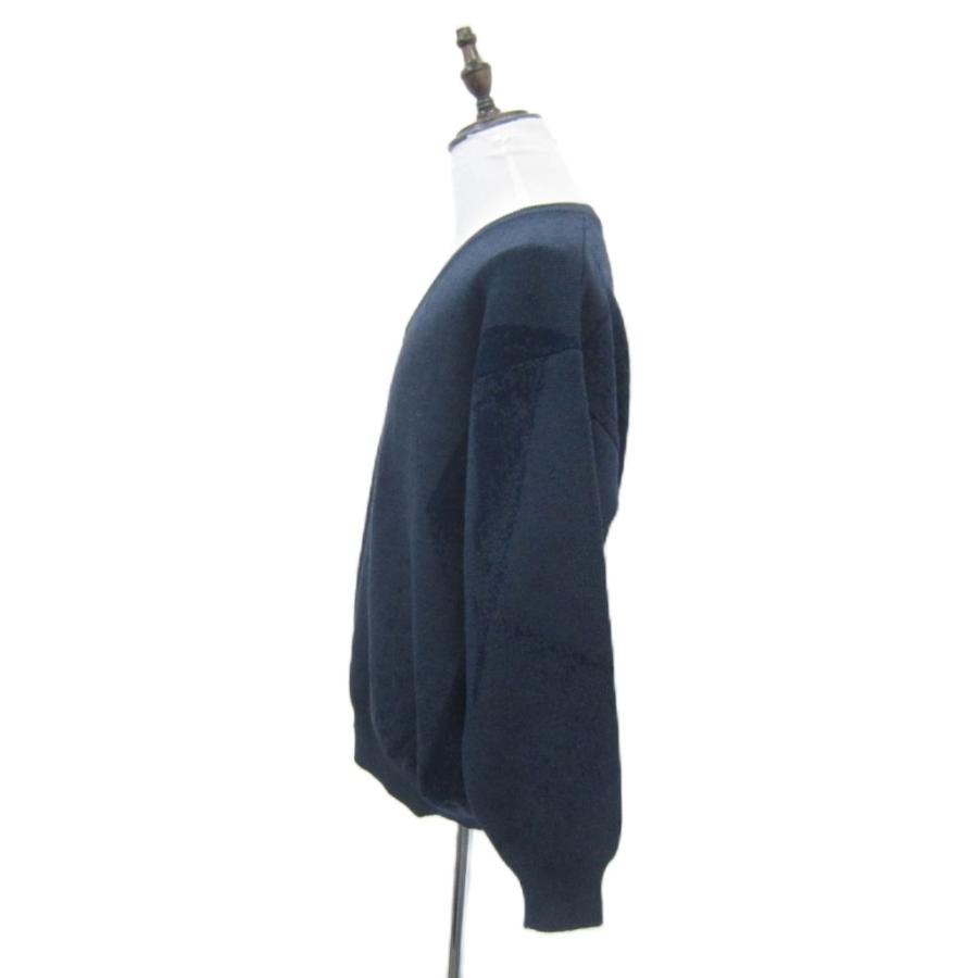 ランバン LANVIN ニット セーター 長袖 ウール L 紺 ネイビー Vネック /SY62 GY61 メンズ : ブランド古着販売の ...