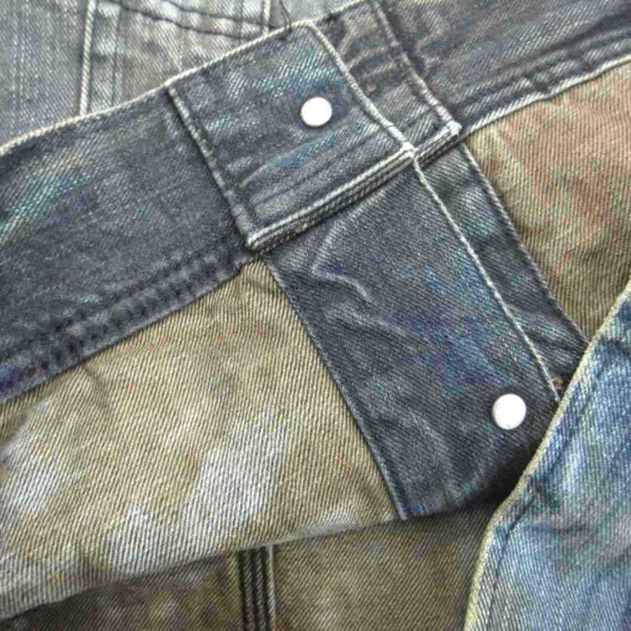 Lee（リー） × ビームス BEAMS ジージャン Gジャン デニムジャケット ミドル丈 ユーズド加工 M 紺 /SY19 GY61 メンズ ...
