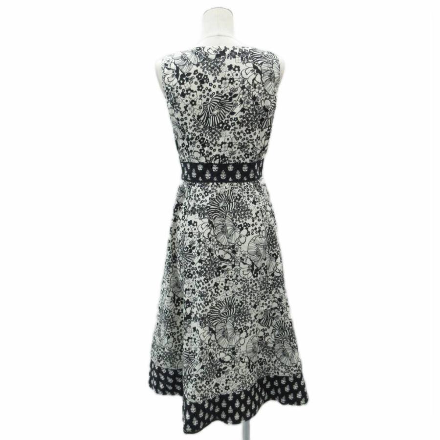 ローラアシュレイ LAURA ASHLEY ワンピース 7 黒 ブラック 花柄 ノースリーブ ラウンドネック ロング丈 /YS41 GY58 ...