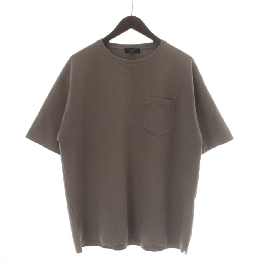 ビームスハート BEAMS HEART Tシャツ M ベージュ 半袖 鹿の子 ラウンドネック 胸ポケット付き /GR GY60 メンズ ...