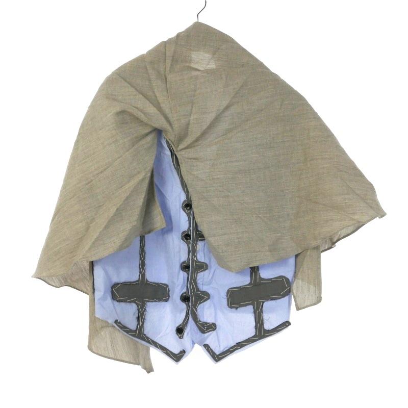 リコール RequaL≡ 22SS RECRAFT SHIRT VEST シャツ ベスト F ブルー