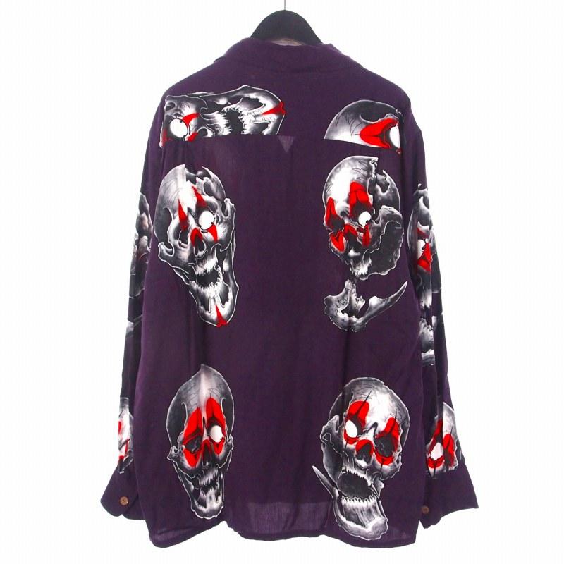 WACKO MARIA（ワコマリア） × 56 tattoo studio L/S HAWAIIAN SHIRT ハワイアンシャツ 長袖 M ...